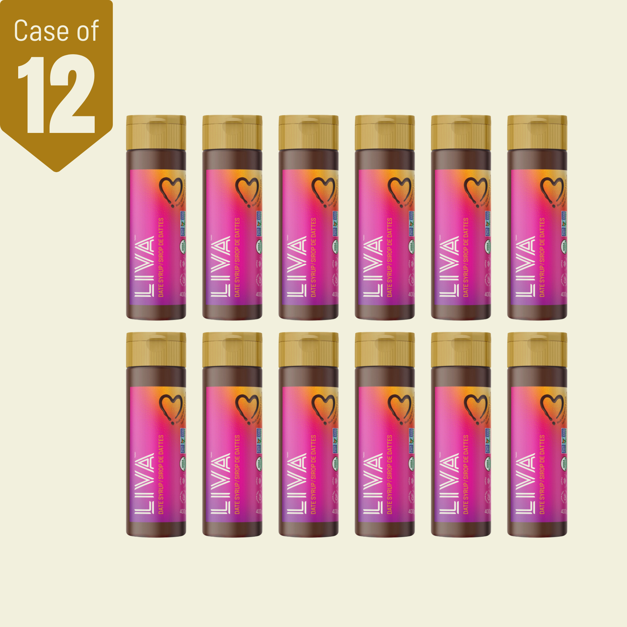 DATE SYRUP, 12 X 400G – LIVA